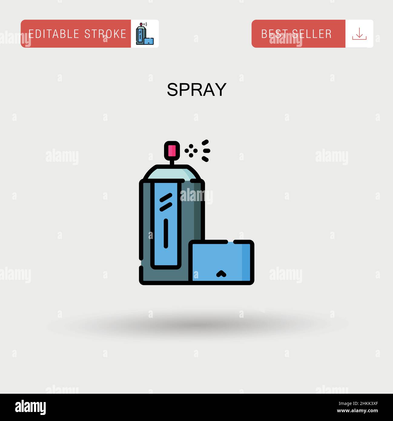 Spray Simple vector icon Stock Vector Image & Art - Alamy