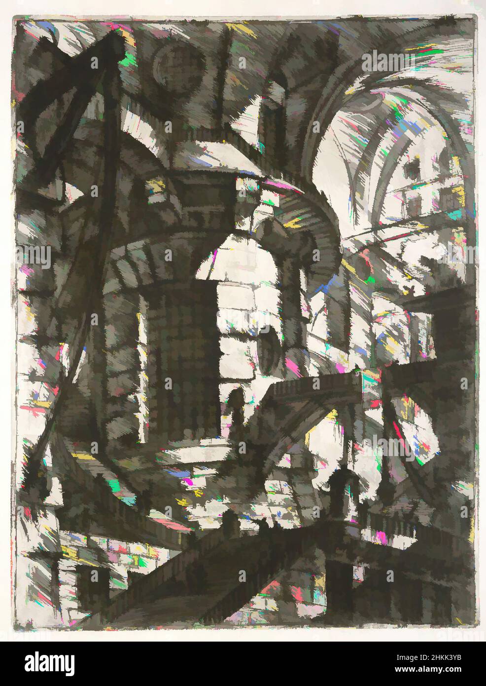 Art inspired by The Round Tower, plate III from Invenzioni Capric di ...