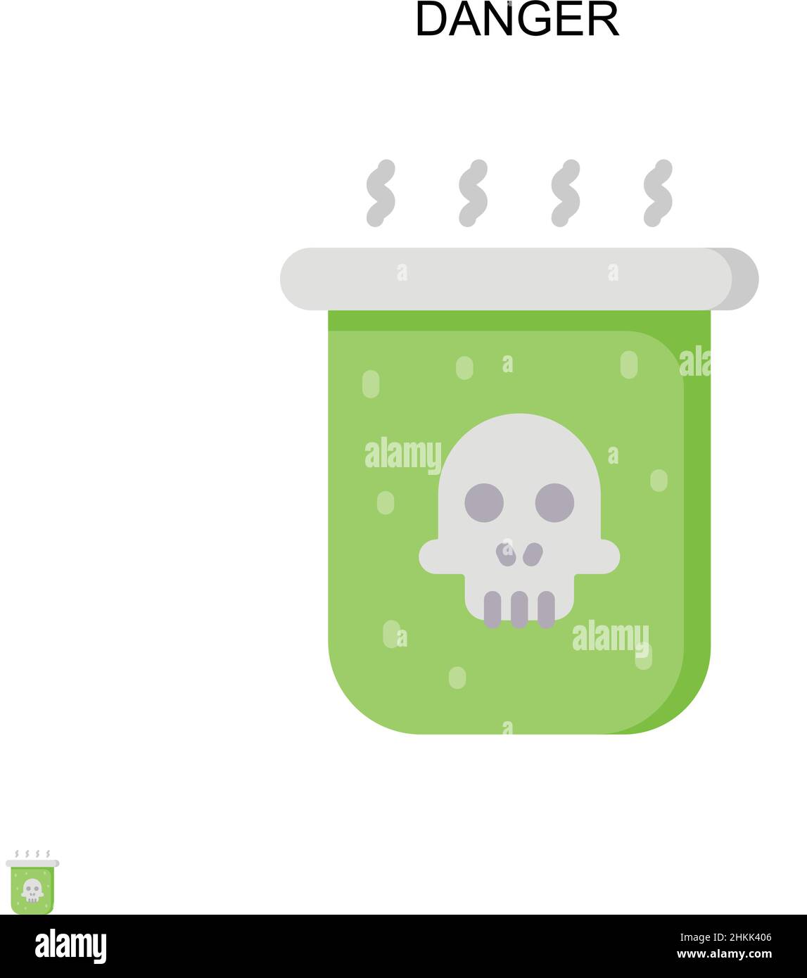 Danger Simple vector icon. Illustration symbol design template for web ...