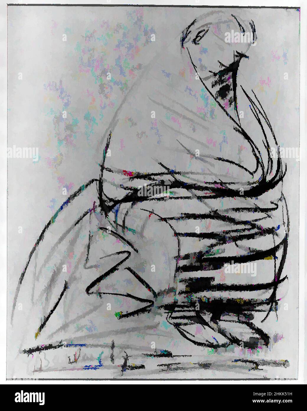 Art inspired by Seated Figure, Ernst Barlach, German, 1870-1938 ...
