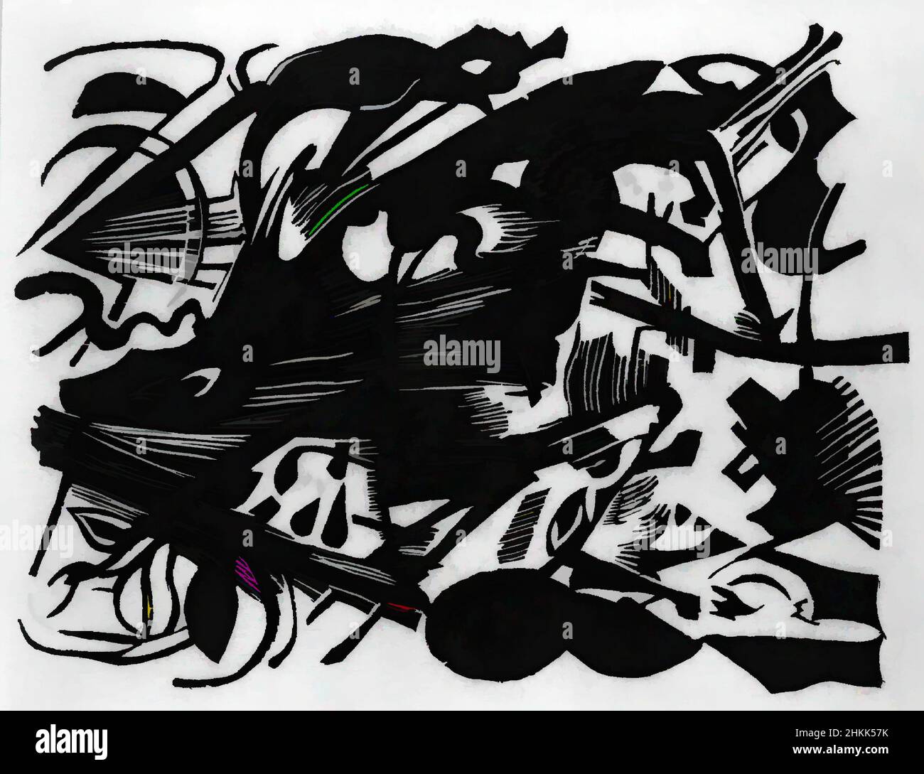 Art inspired by Birth of the Wolf, Geburt der Wölfe, Franz Marc, German ...
