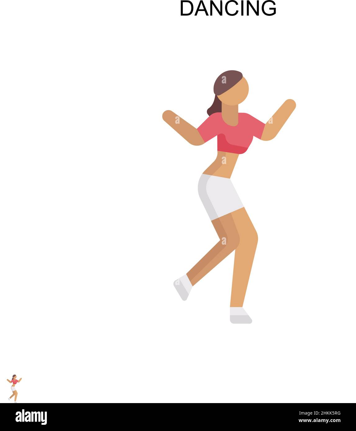 Dancing Simple vector icon. Illustration symbol design template for web ...