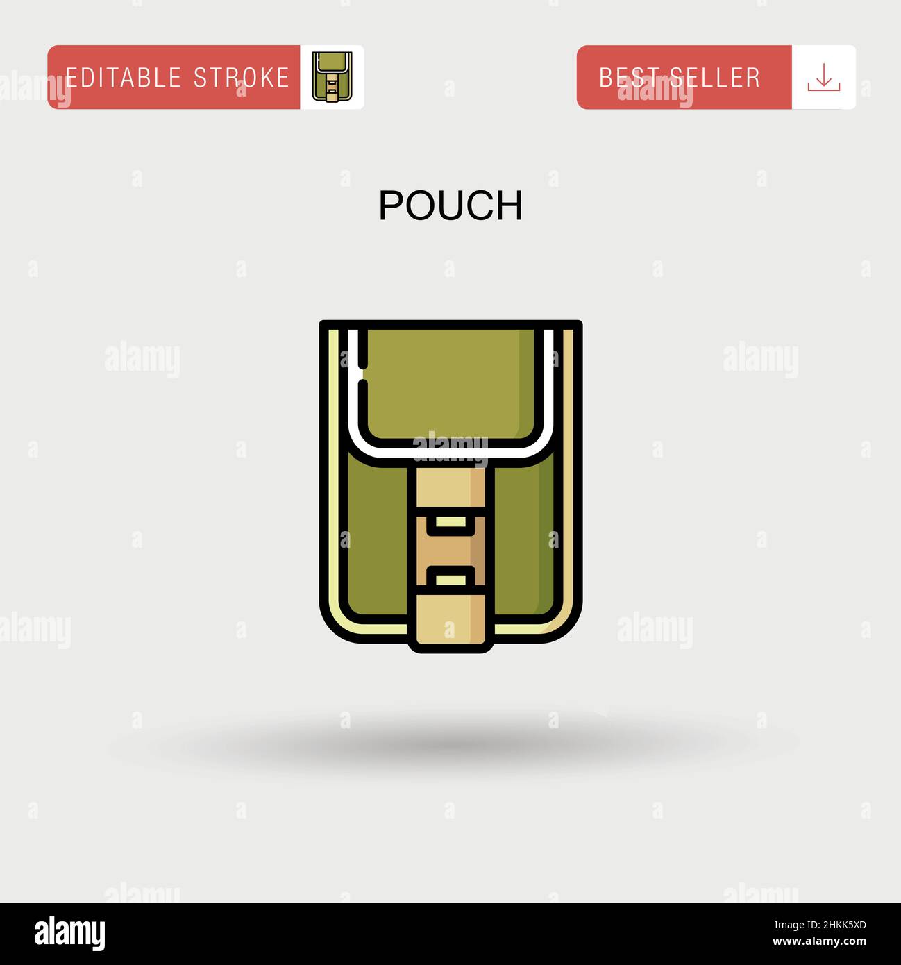 Pouch mockup Stock Vector Images - Alamy