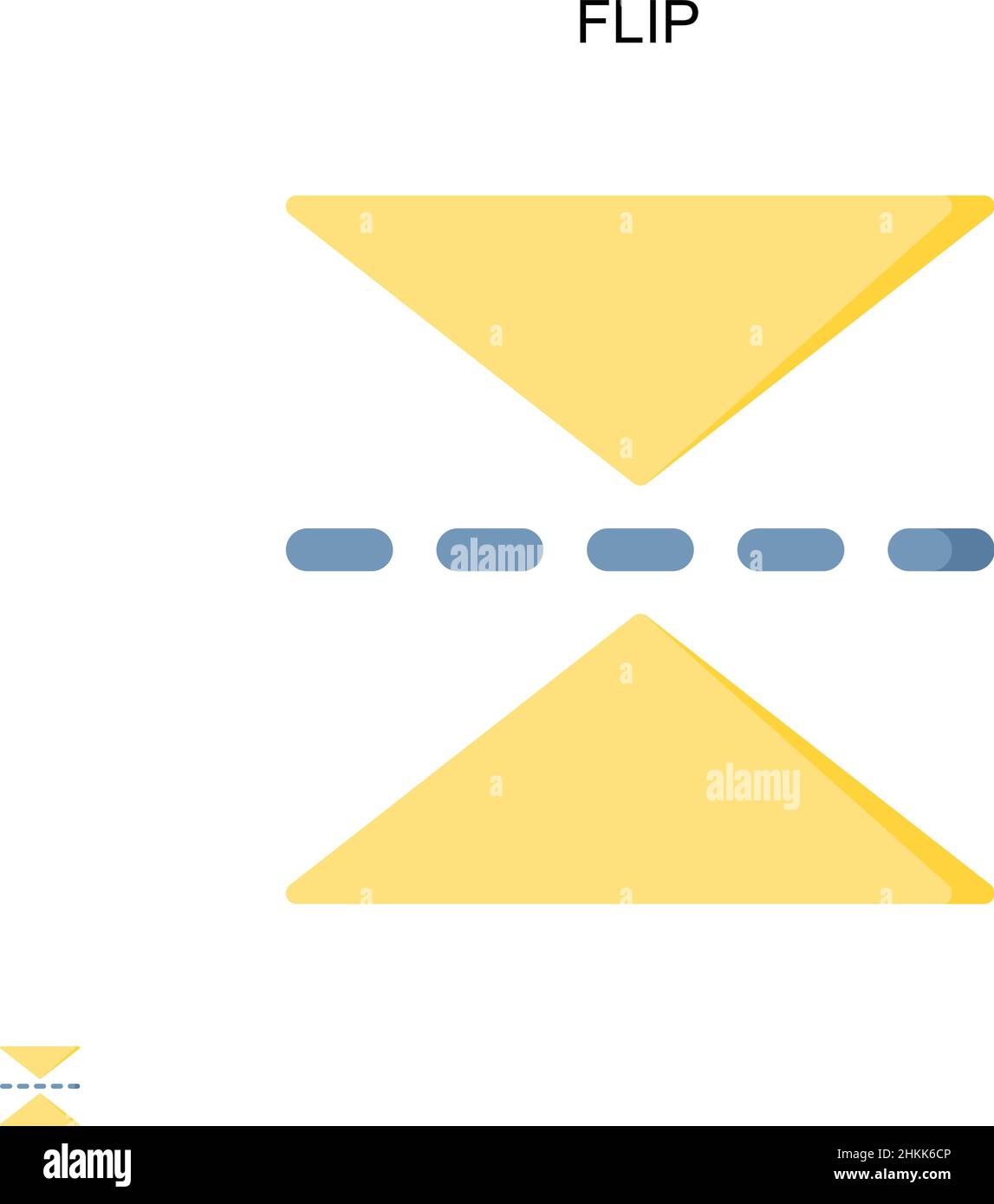 Flip Simple vector icon. Illustration symbol design template for web ...