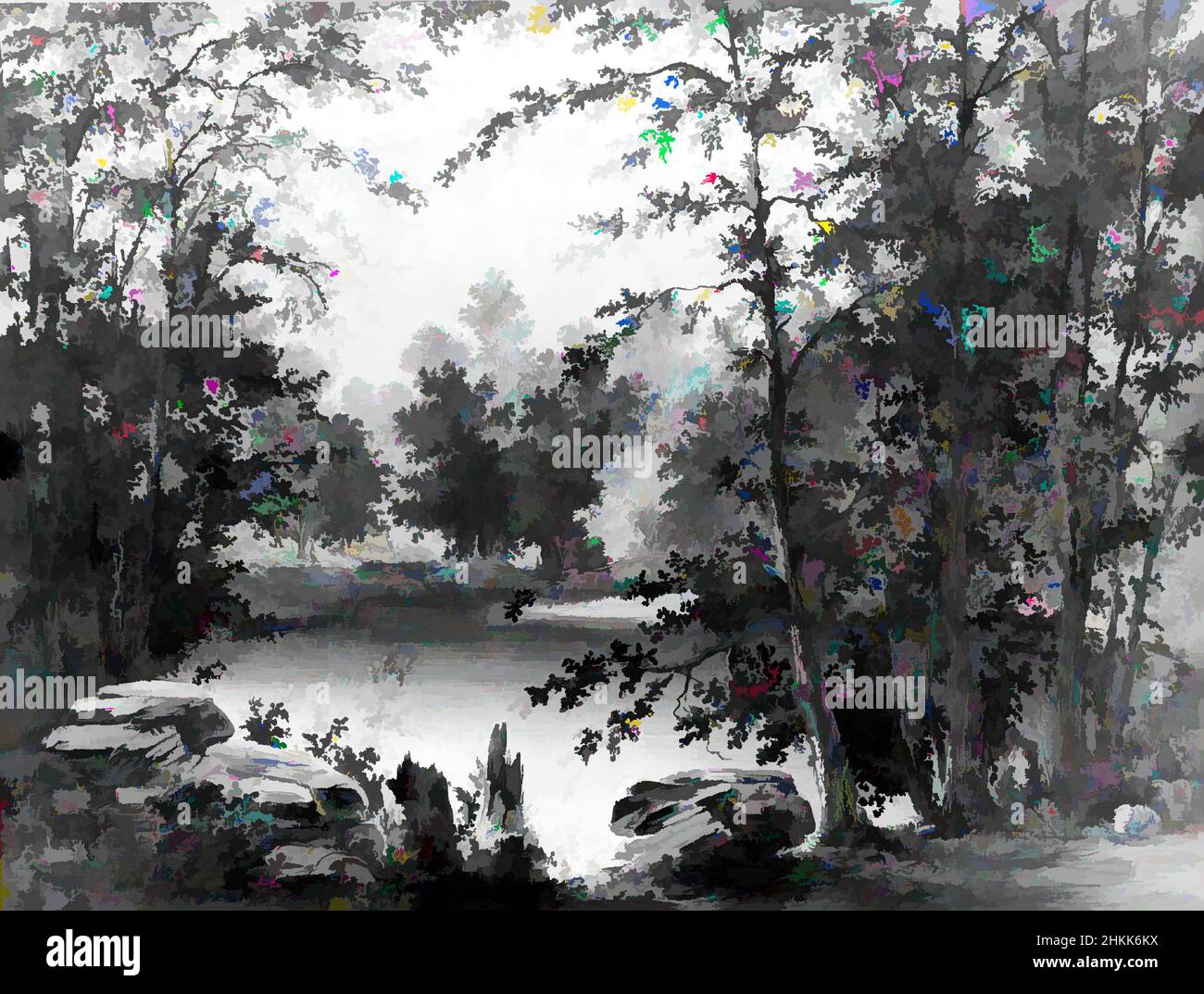 Art inspired by On Claverack Creek near Hudson, New York, Thomas ...