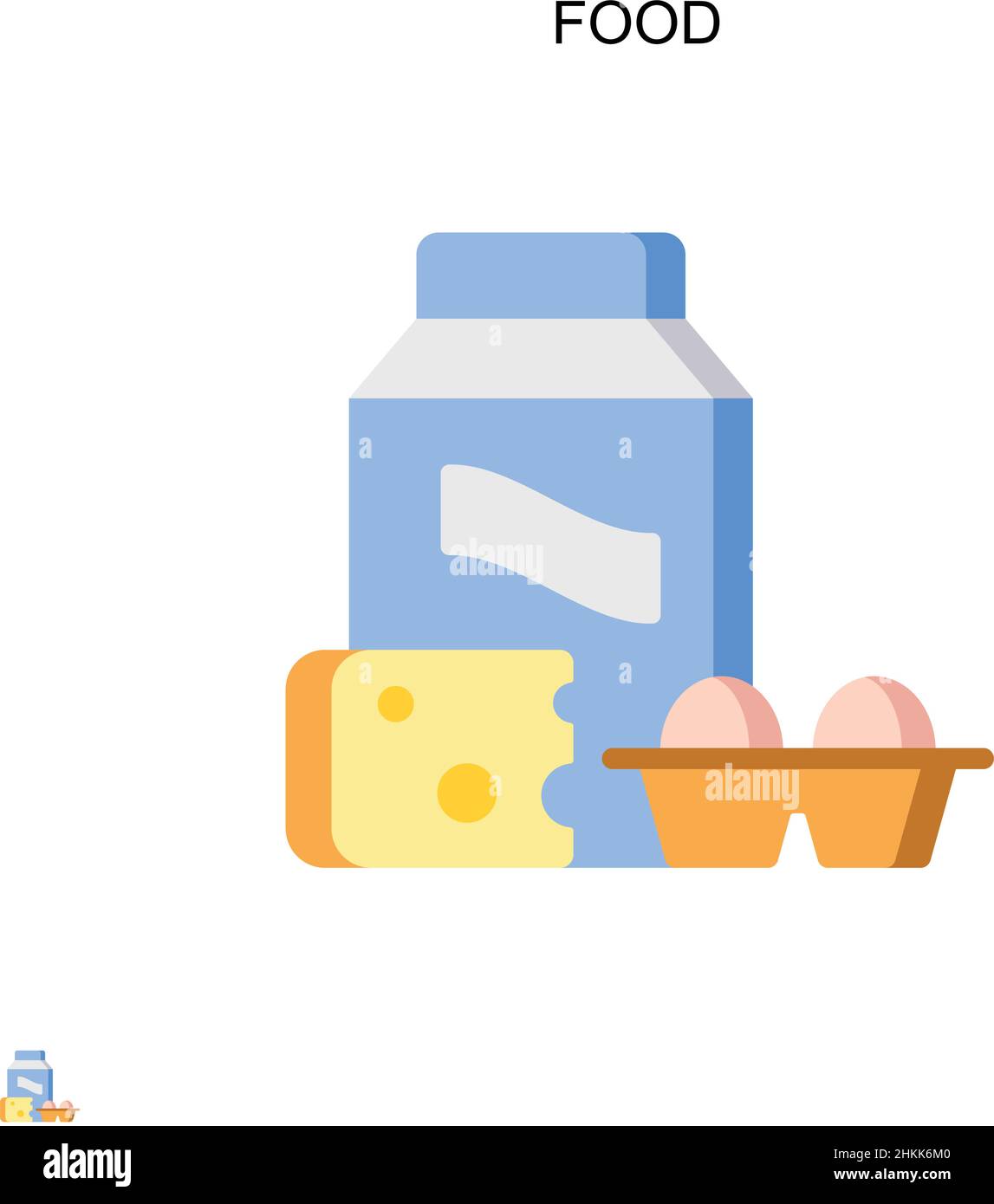 Food Simple vector icon. Illustration symbol design template for web ...