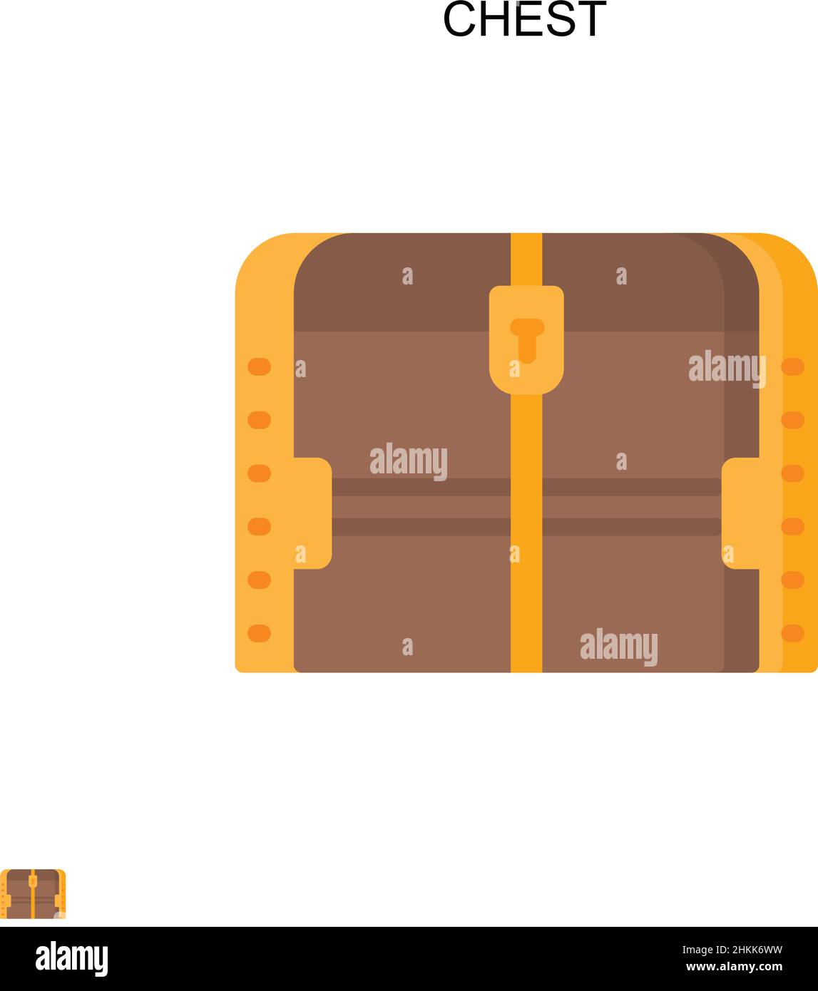 Chest Simple vector icon. Illustration symbol design template for web ...