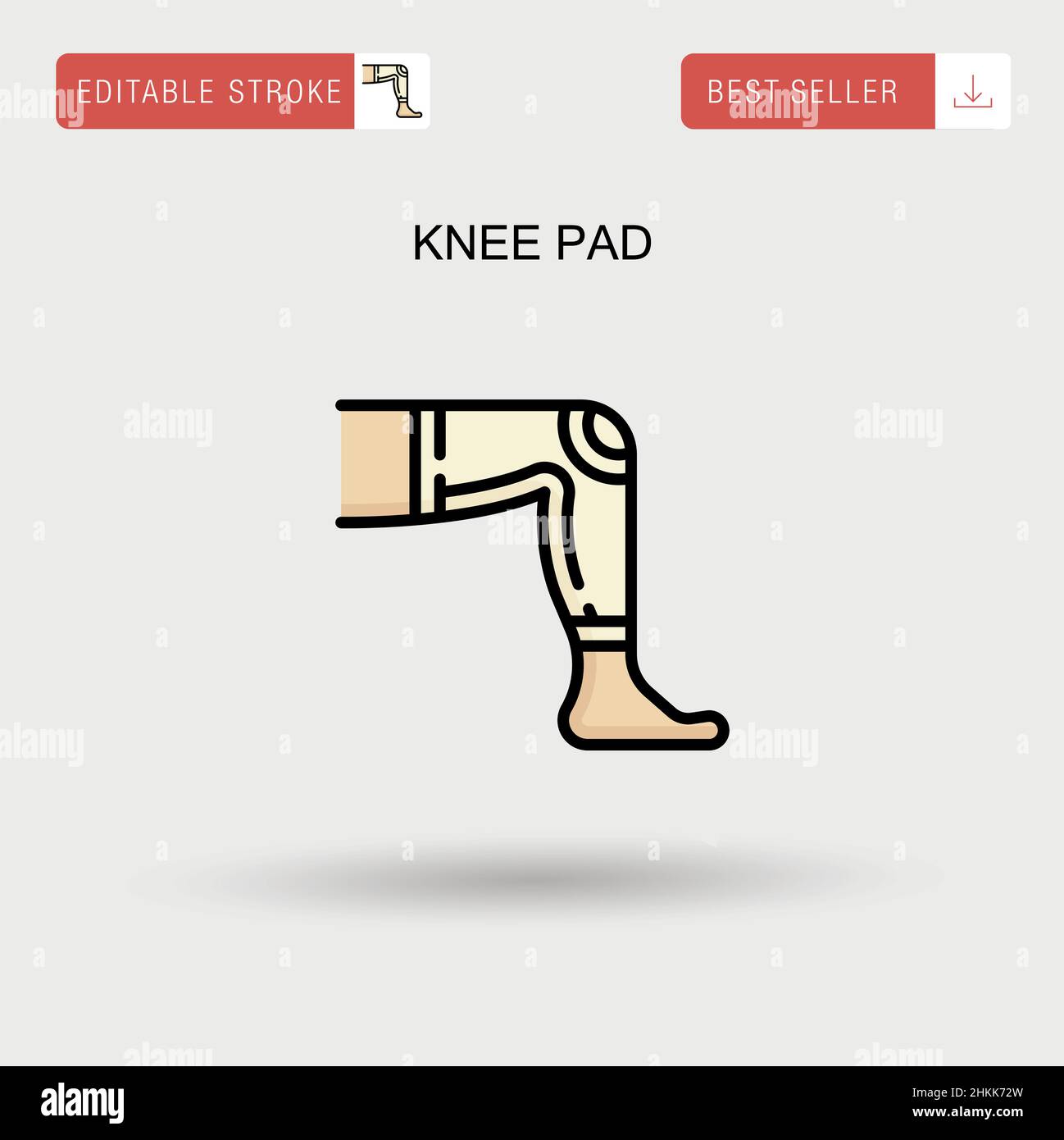 Knee injury and sports Stock Vector Images - Alamy