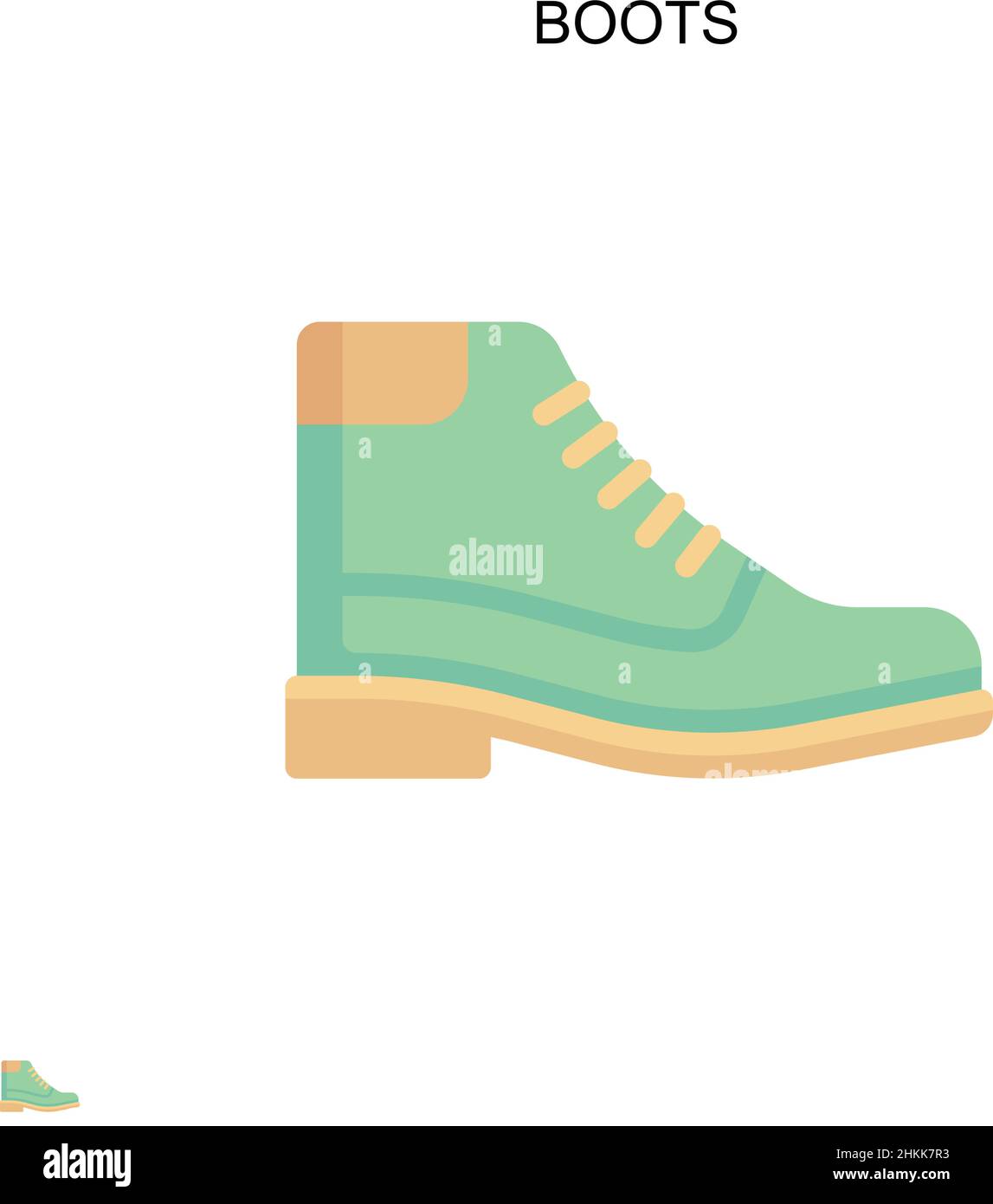 Boots Simple vector icon. Illustration symbol design template for web ...