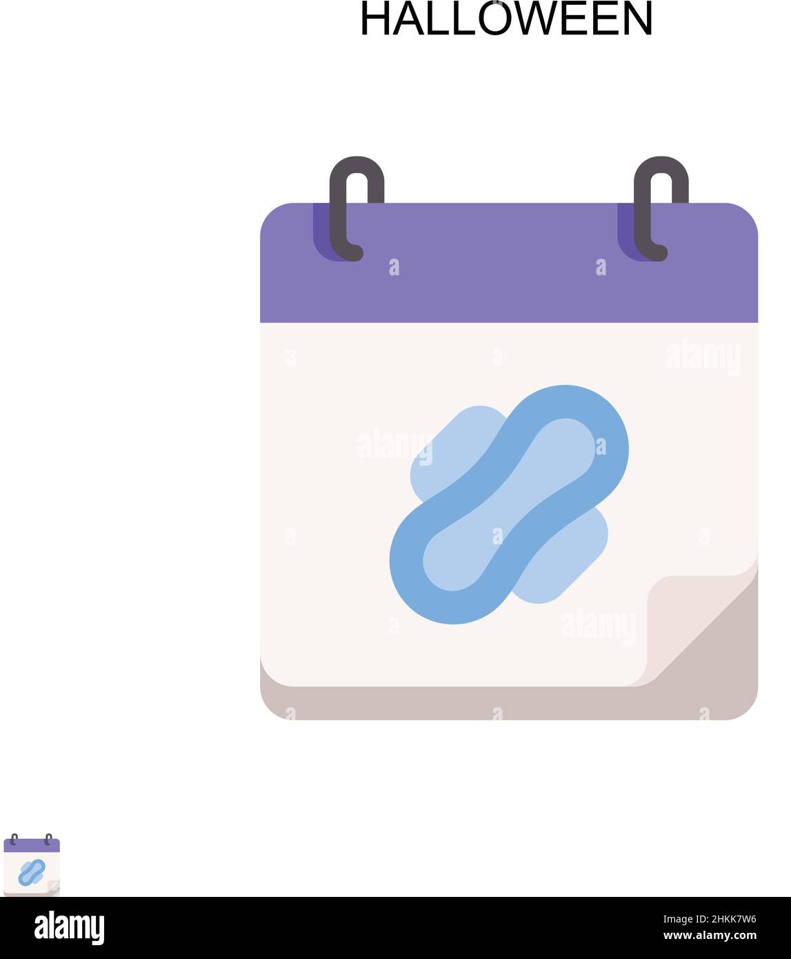 Halloween Simple vector icon. Illustration symbol design template for ...