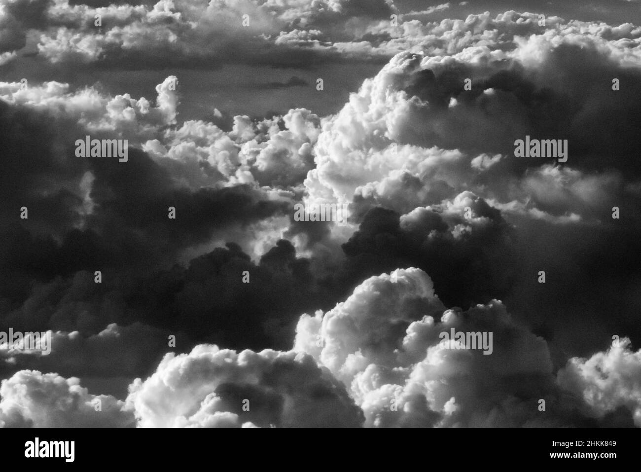Aerial view of clouds, China Stock Photo - Alamy
