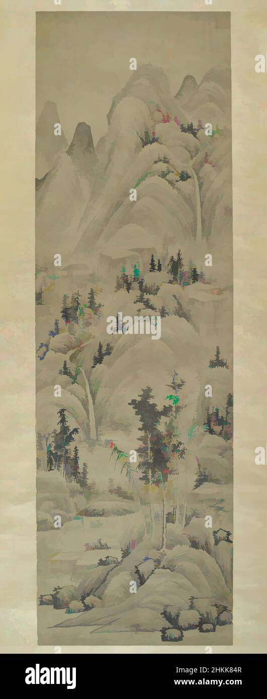 Art inspired by Landscape, Hanging Scroll, Yun Hsiang, Chinese, 1586 ...