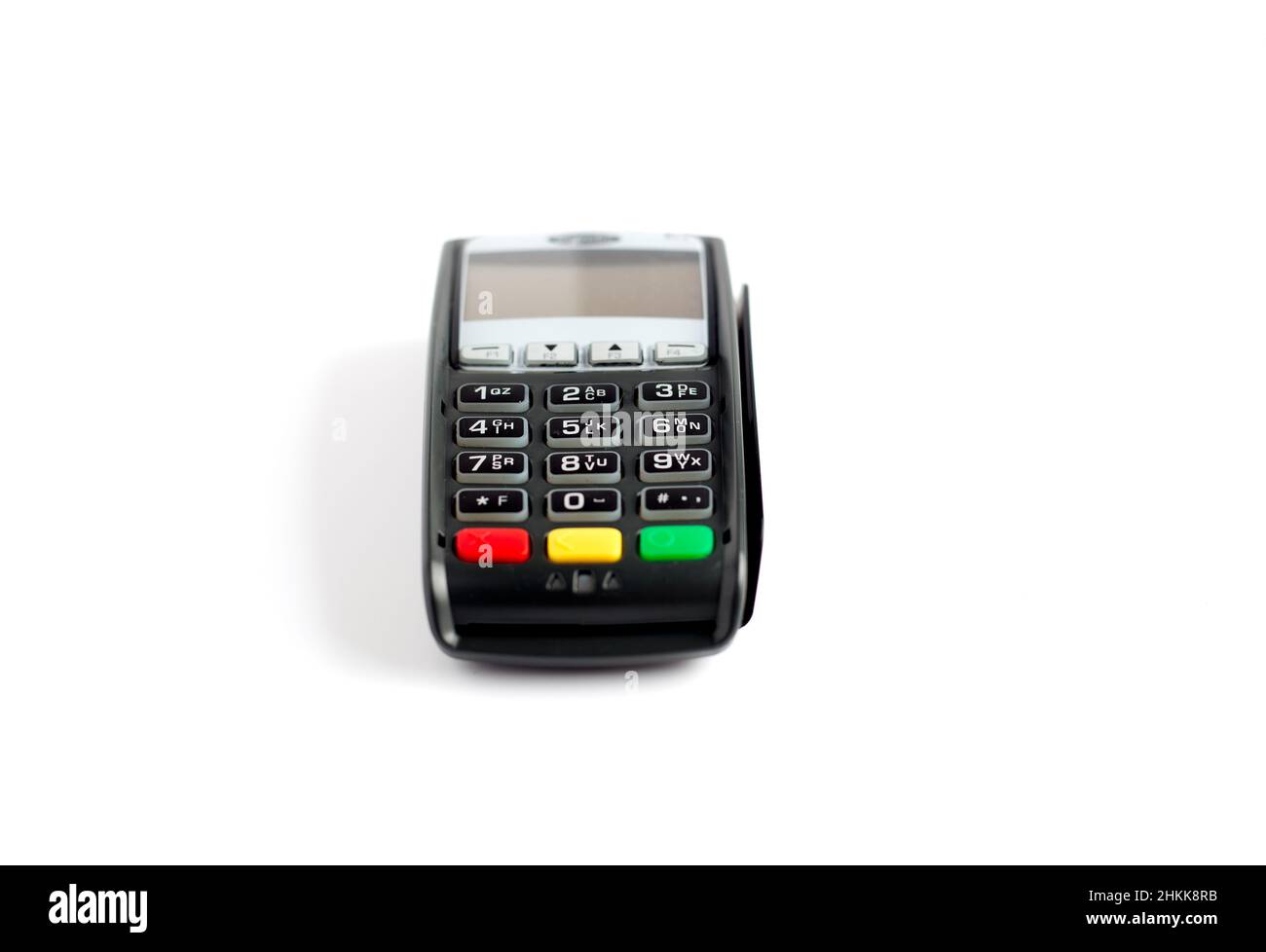 Closeup of a smart pos on white background Stock Photo - Alamy