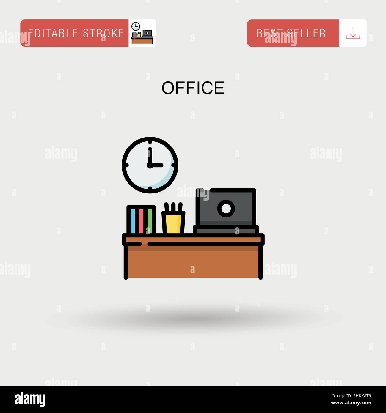 Office building interior + people Stock Vector Images - Alamy