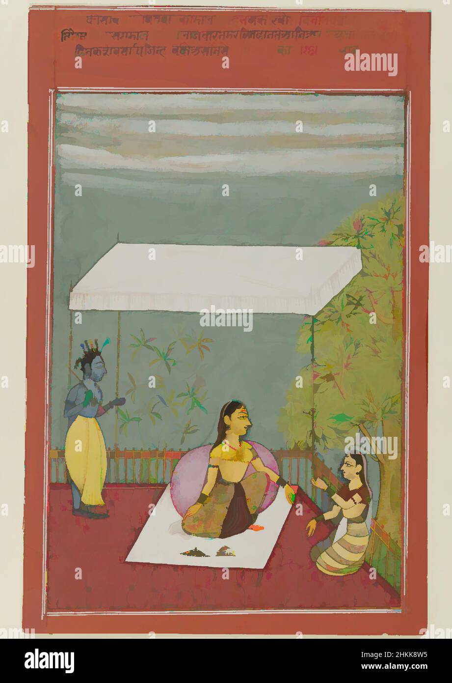 Art inspired by Nayika Awaits Her Lover, page from a series ...