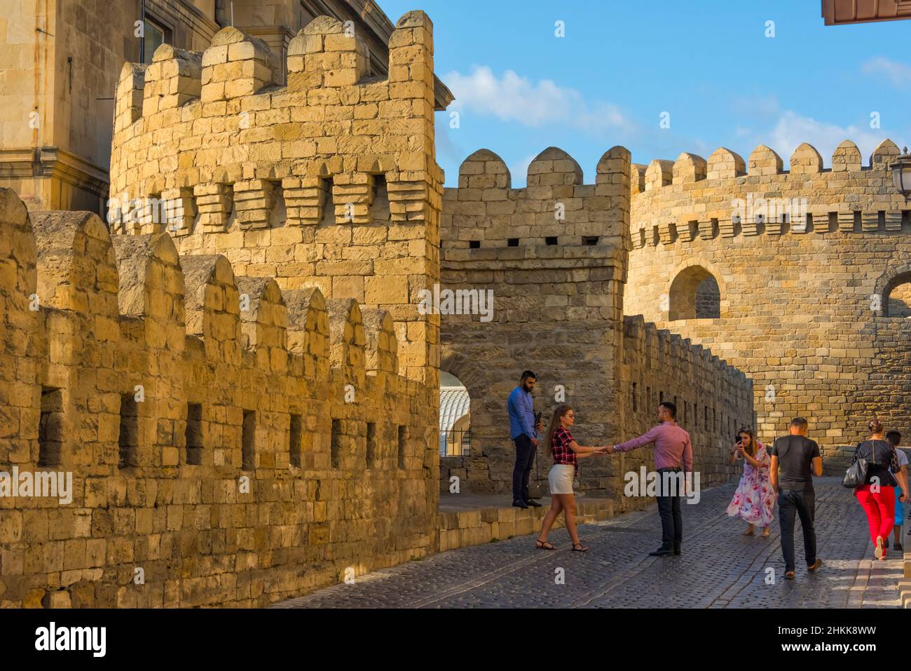 Walled city of Baku in the Old City, UNESCO World Heritage site, Baku ...