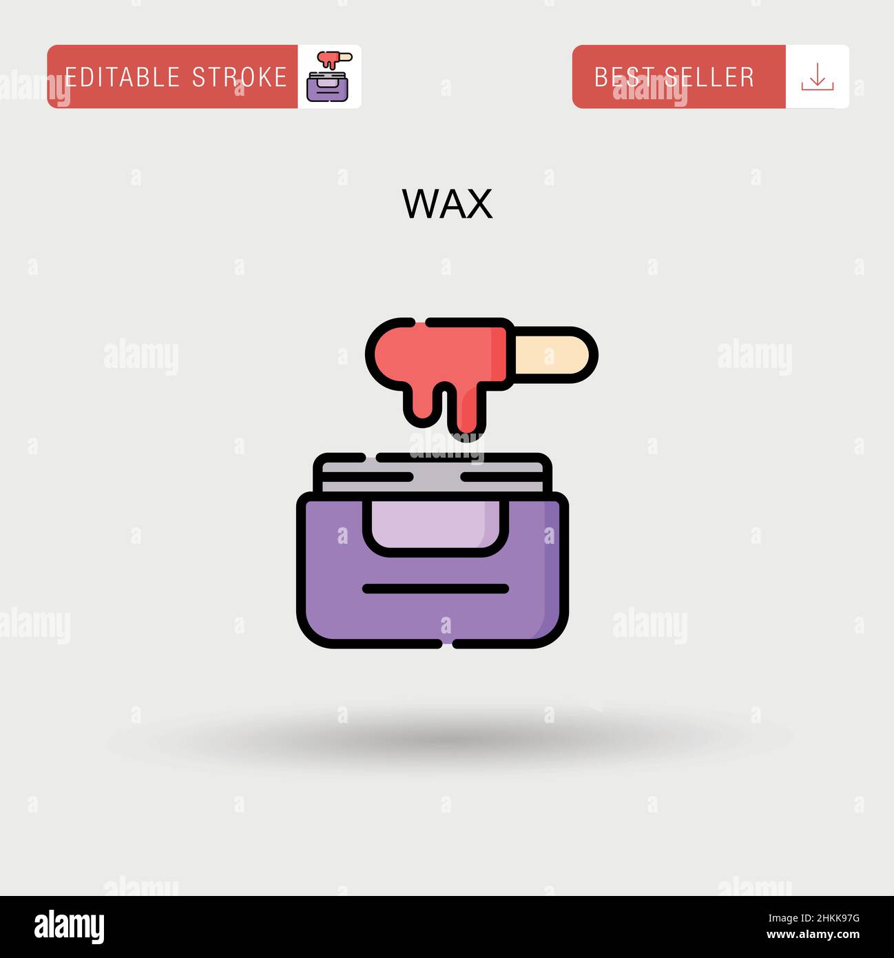 Wax Simple vector icon Stock Vector Image & Art - Alamy