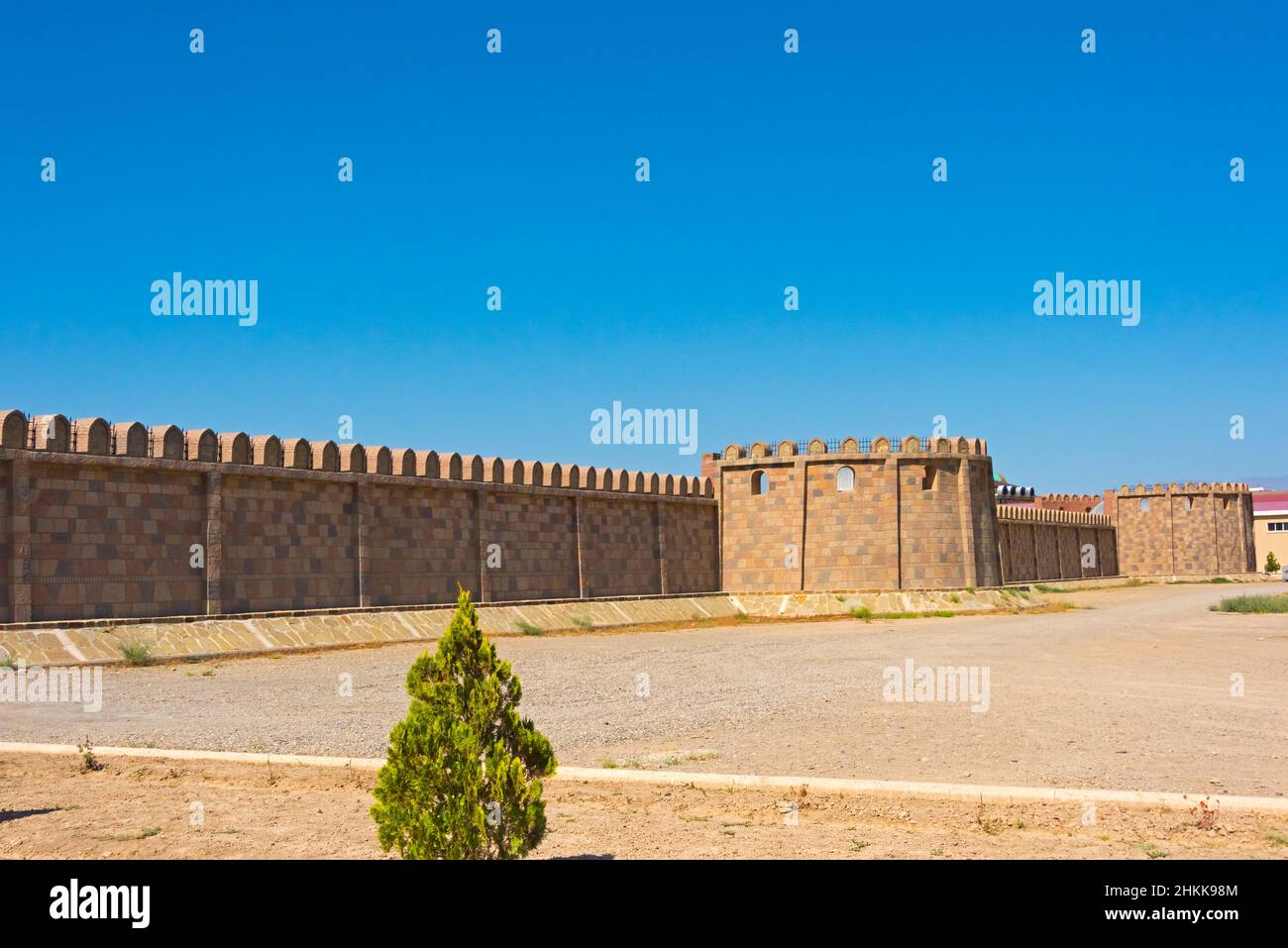 Ancient city walls, Nakhchivan, Nakhchivan Autonomous Republic, an ...