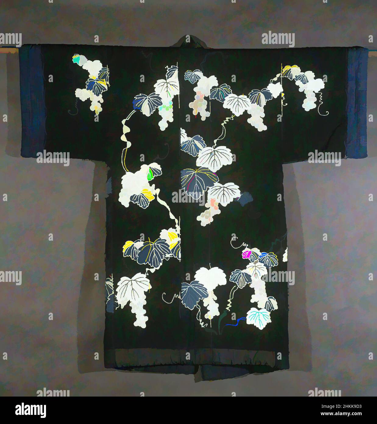 Art inspired by Yogi, Bedding in Kimono form, Padded indigo-blue cotton ...