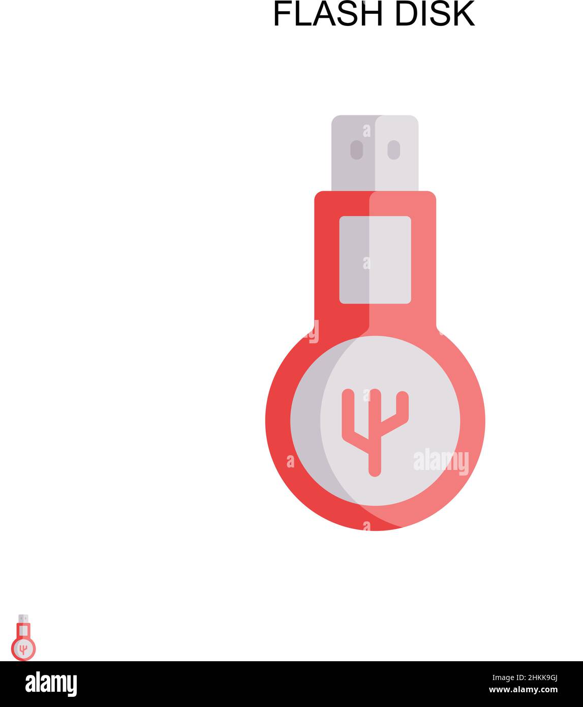 Flash disk Simple vector icon. Illustration symbol design template for ...