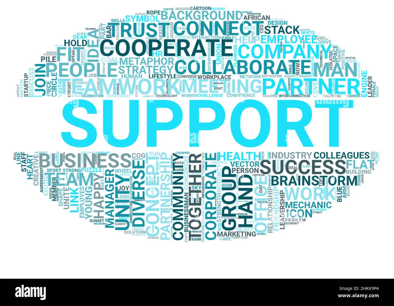 Support word cloud concept on white background, 3d rendering Stock ...