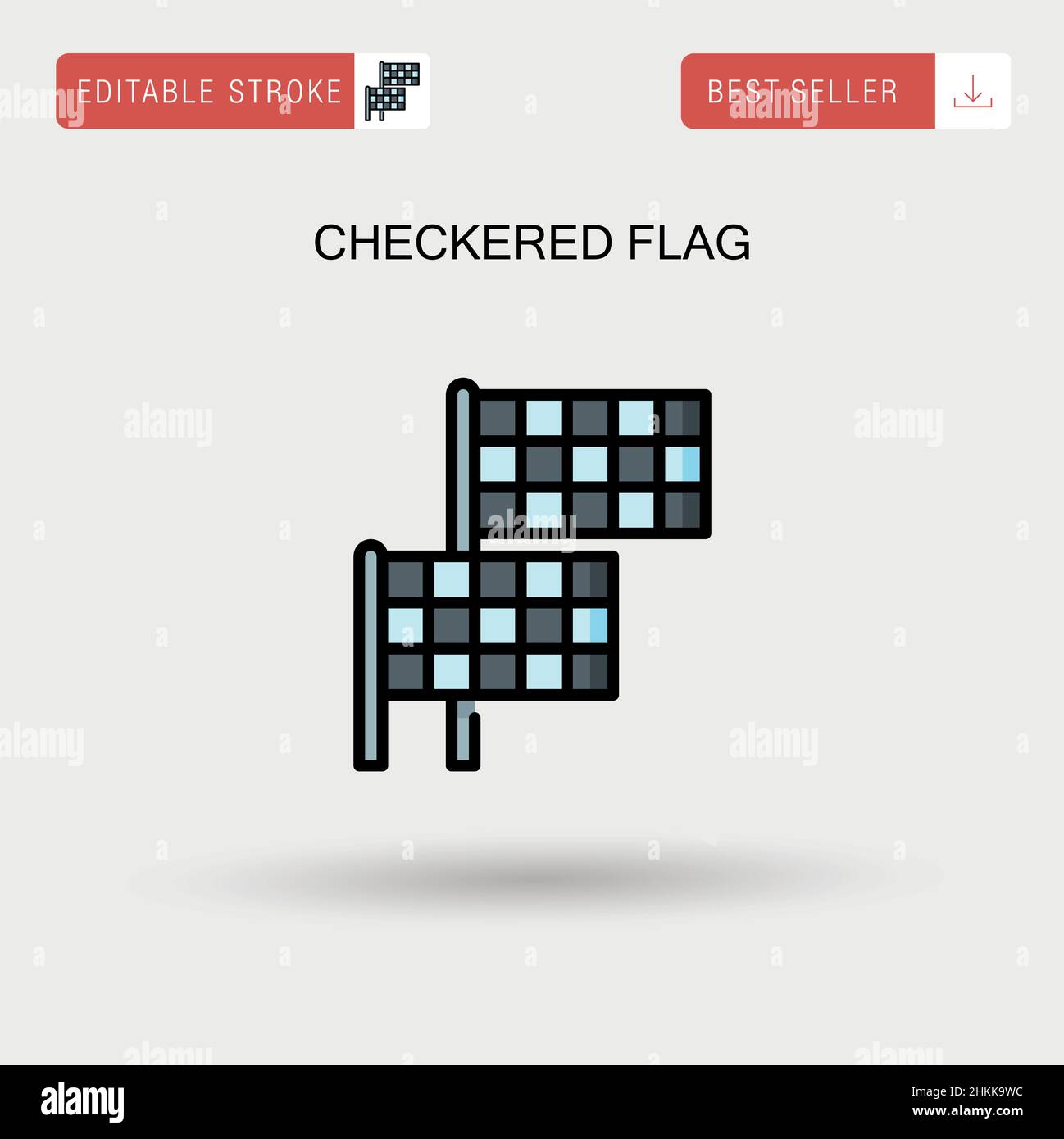 Checkered flag sport Stock Vector Images - Alamy