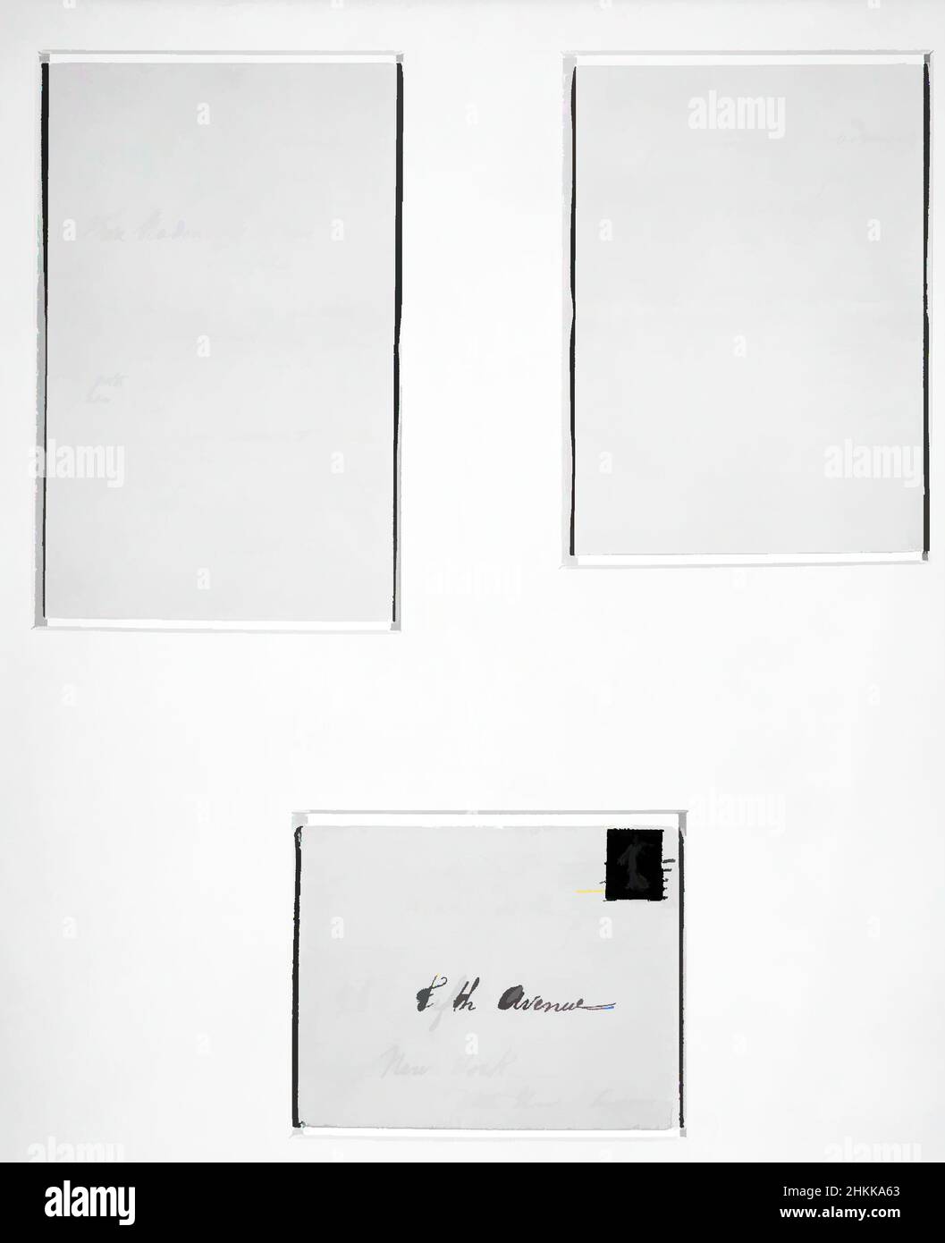 Art inspired by Envelope Addressed, in Rodin's Hand, to 'Mademoiselle ...