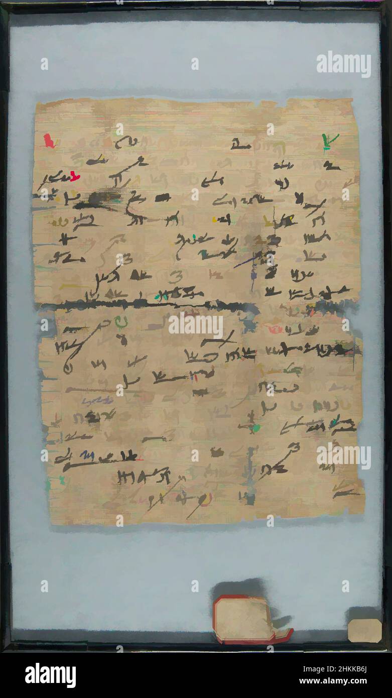 Art inspired by Papyrus Inscribed in Abnormal Hieratic, Papyrus, ink ...