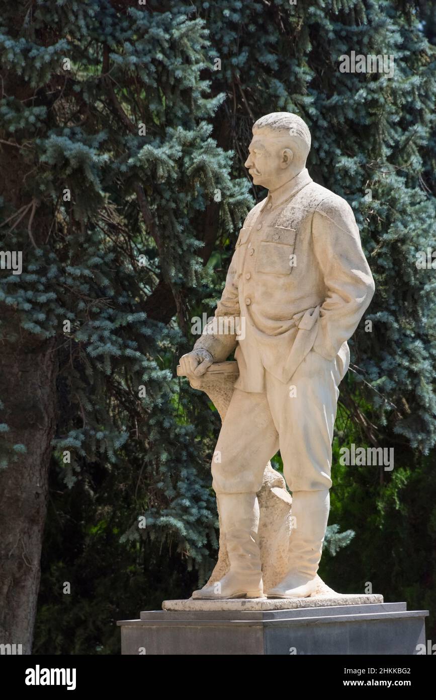 Statue of Joseph Stalin, Joseph Stalin Museum, Gori, Georgia Stock ...