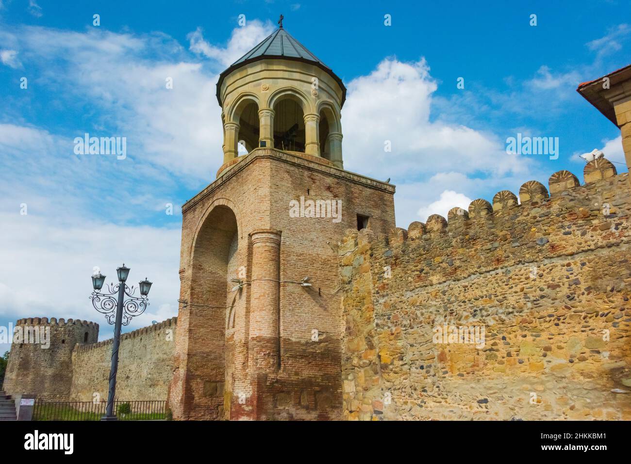 Bell tower and city wall, Bebris Tsikhe (Bebris Fortress), Mtskheta ...