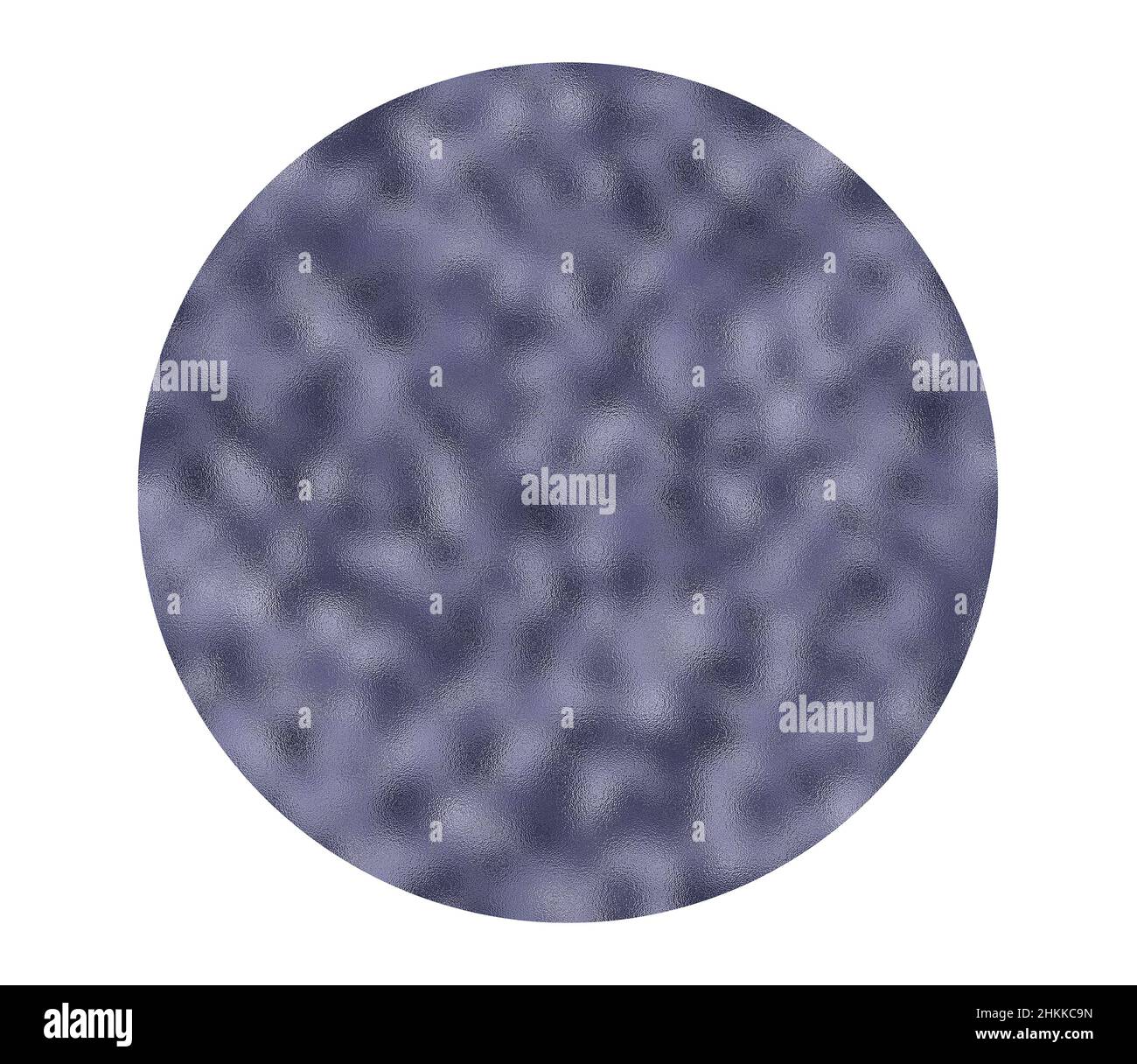 Circle of blurred abstract blue metallic texture on white background ...