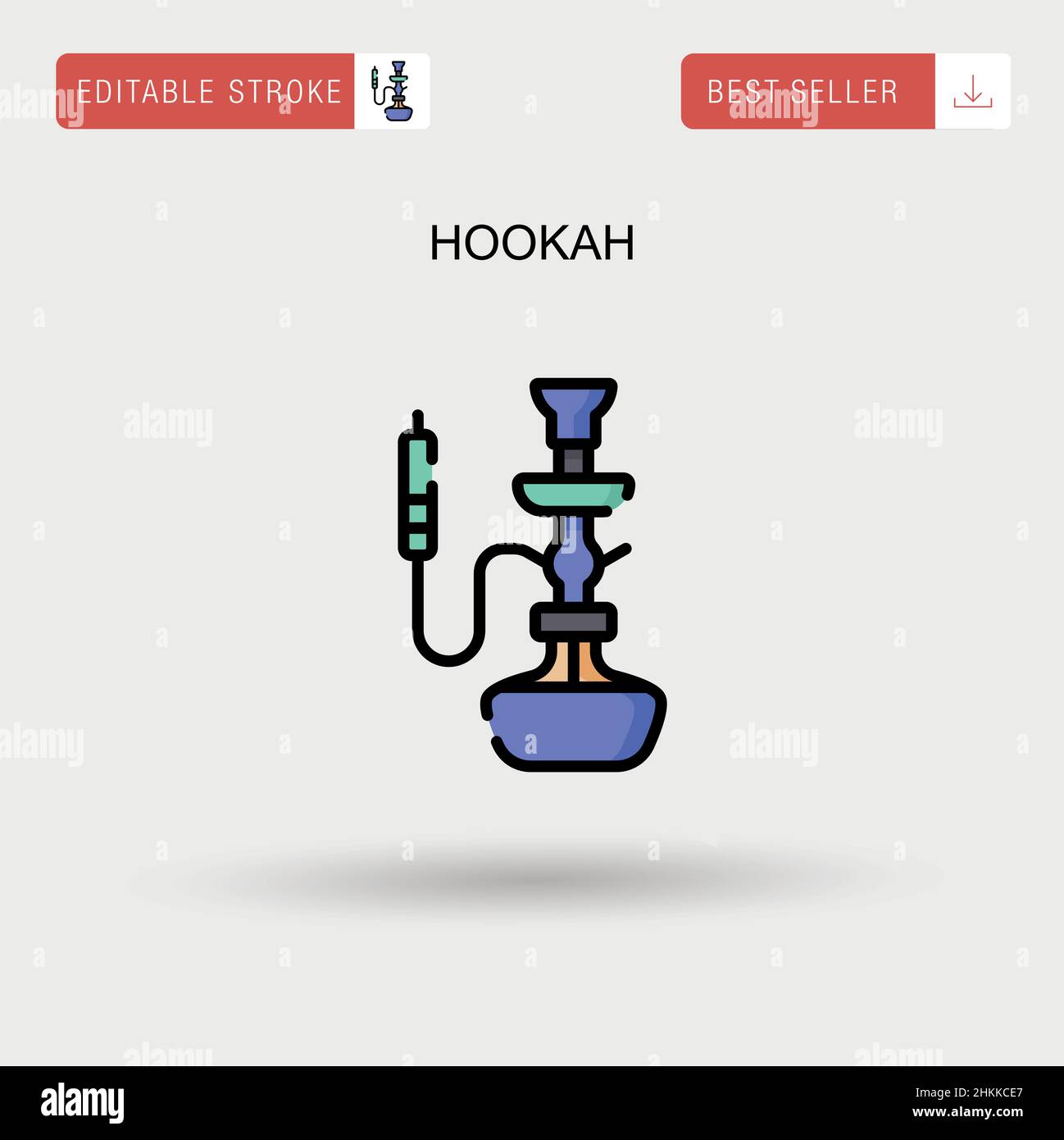 Hookah Simple vector icon Stock Vector Image & Art - Alamy