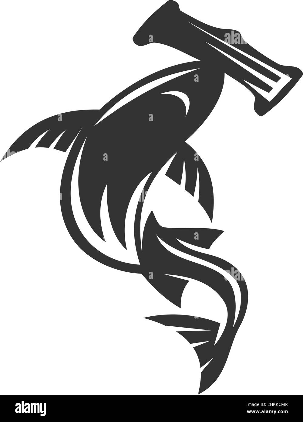 Hammerhead Shark Icon Illustration Brand Identity Stock Vector Image ...