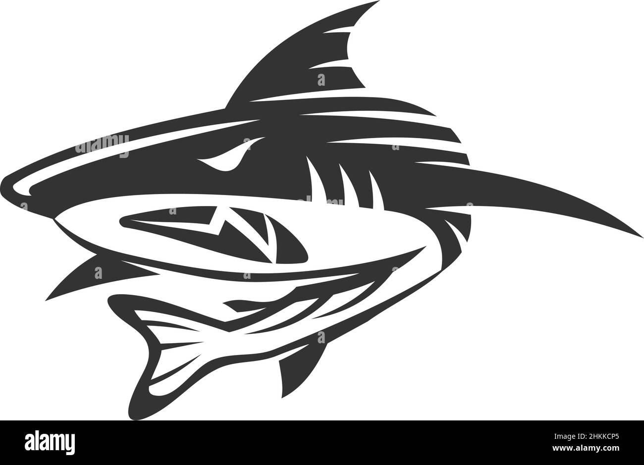 shark Icon Illustration Brand Identity Stock Vector Image & Art - Alamy