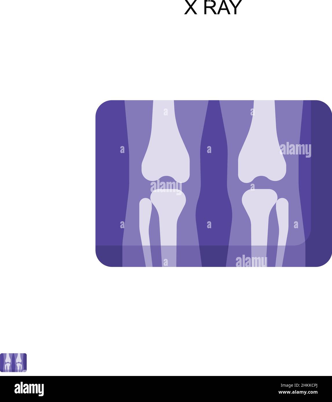 X ray Simple vector icon. Illustration symbol design template for web ...