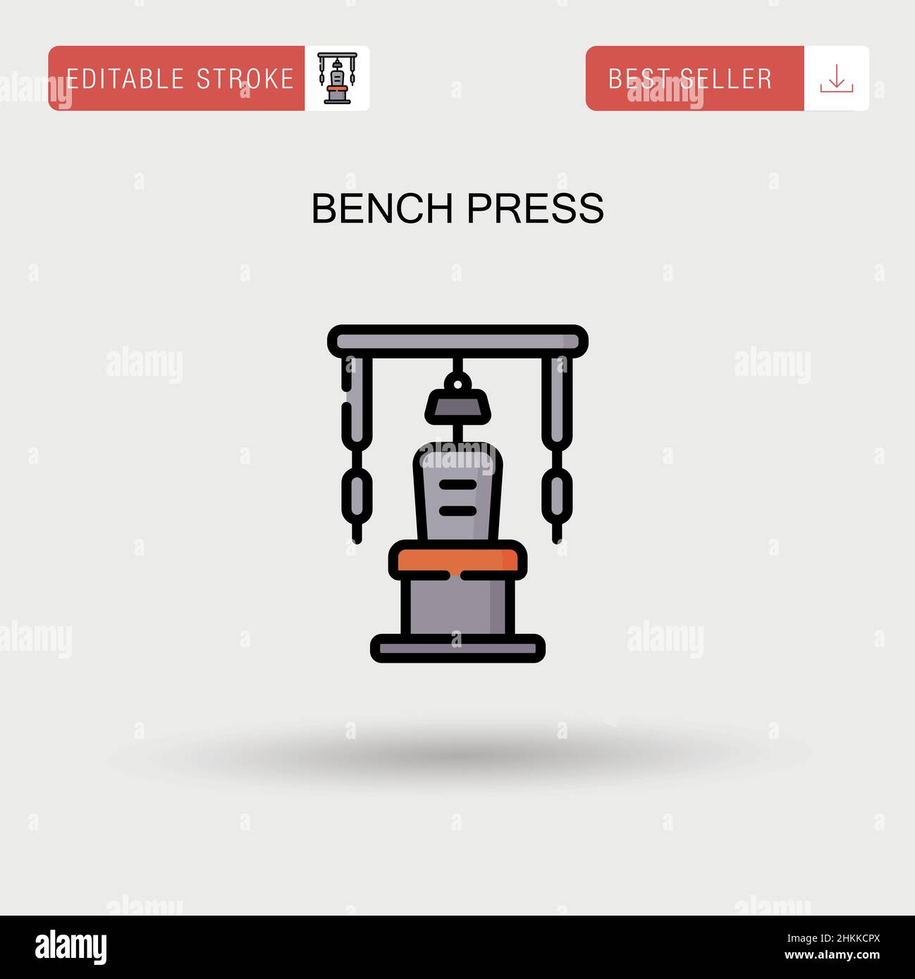 Bench press woman Stock Vector Images - Alamy