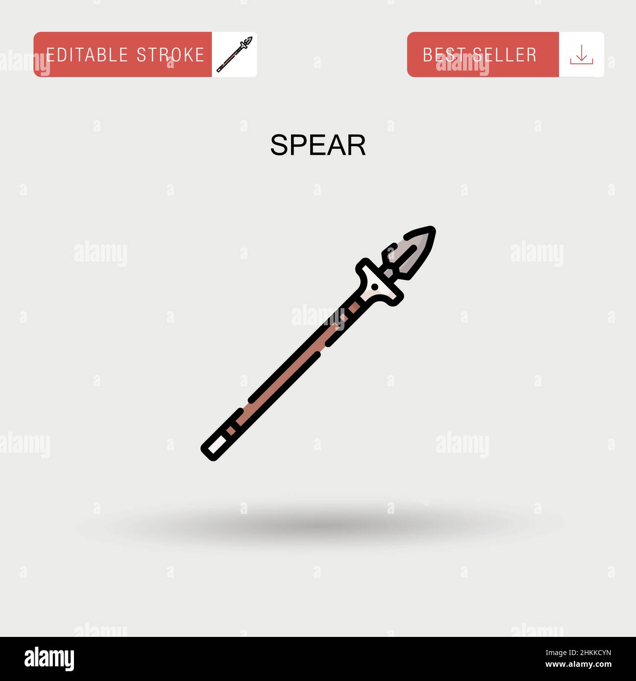 Spear Simple vector icon Stock Vector Image & Art - Alamy