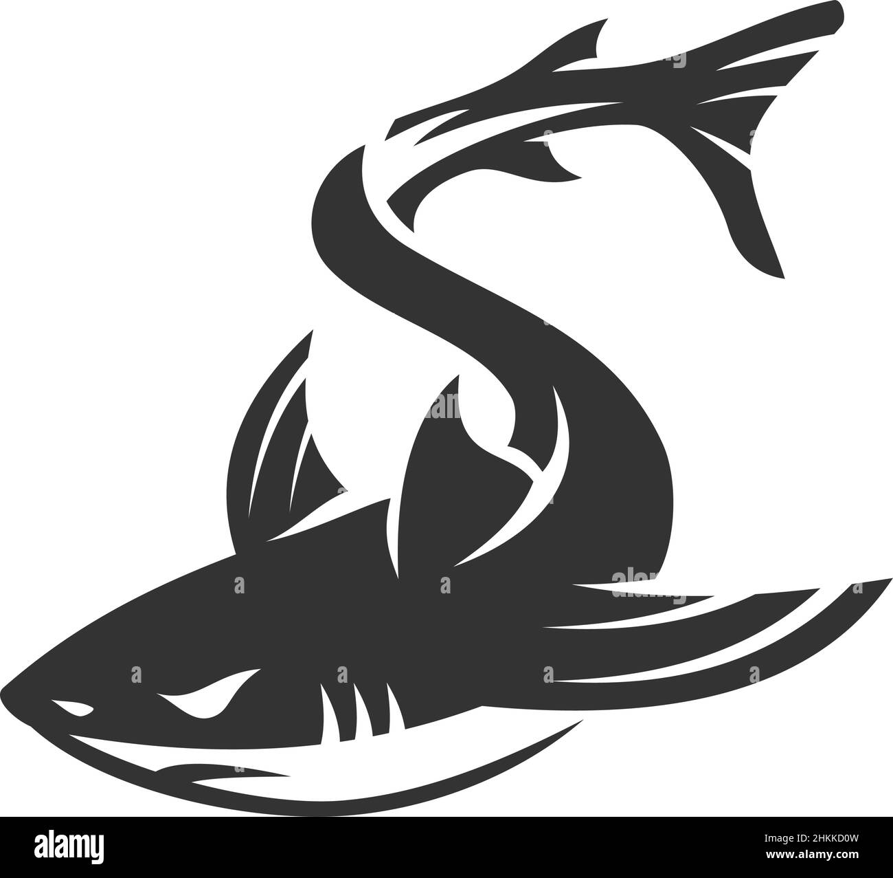 shark Icon Illustration Brand Identity Stock Vector Image & Art - Alamy