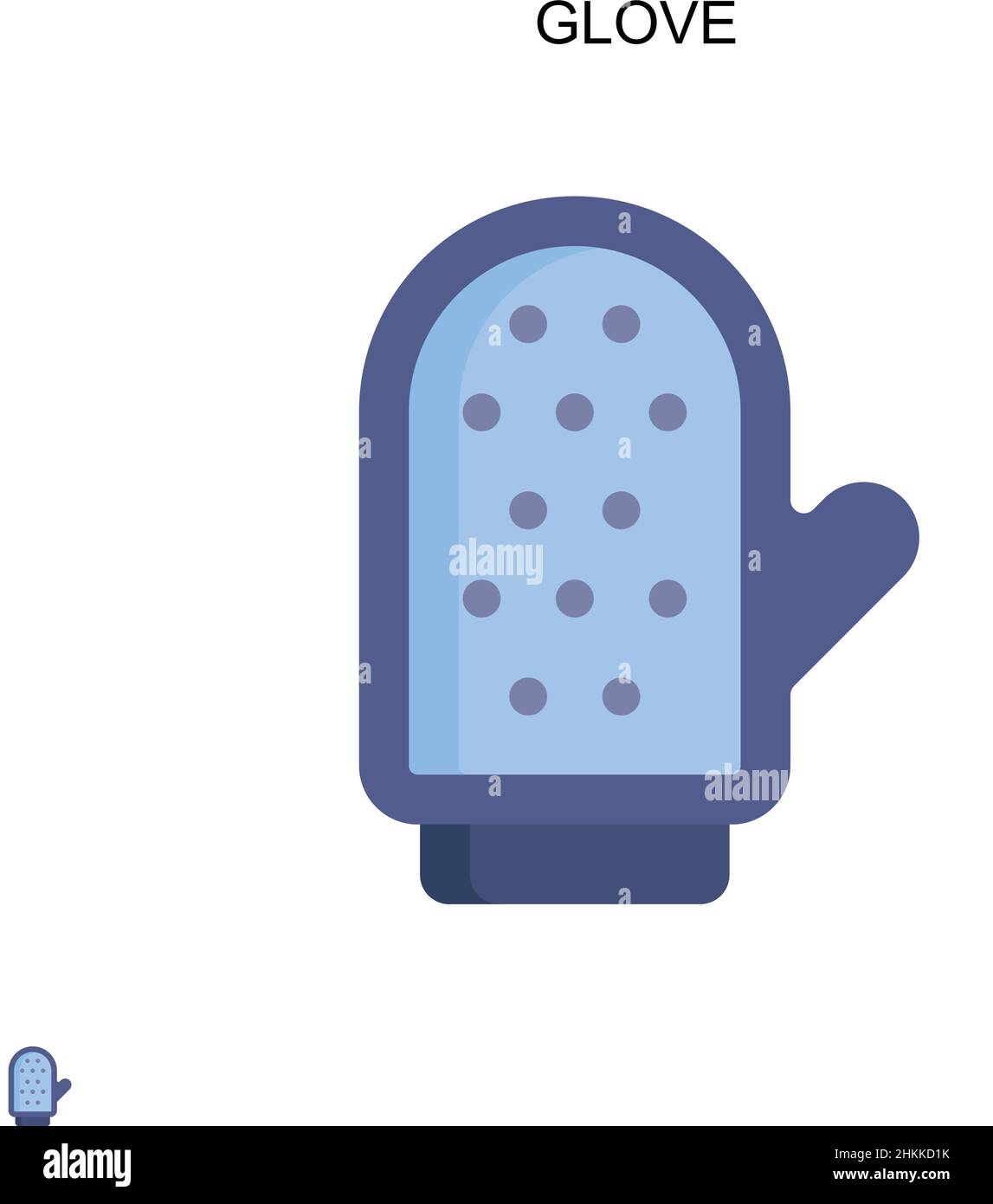 Glove Simple vector icon. Illustration symbol design template for web ...