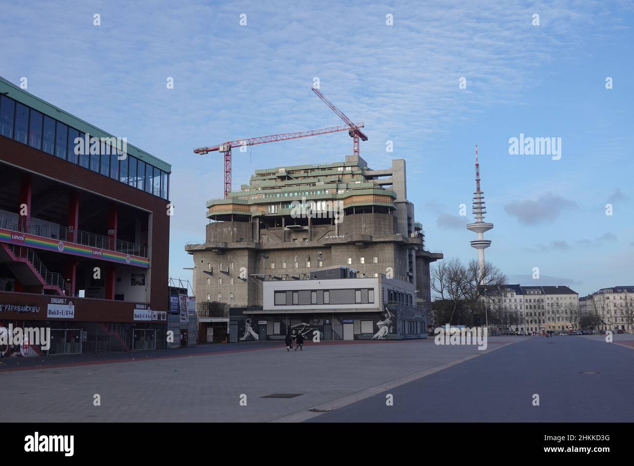 Hamburg, Germany. 28th Jan, 2022. View of the elevated bunker on ...