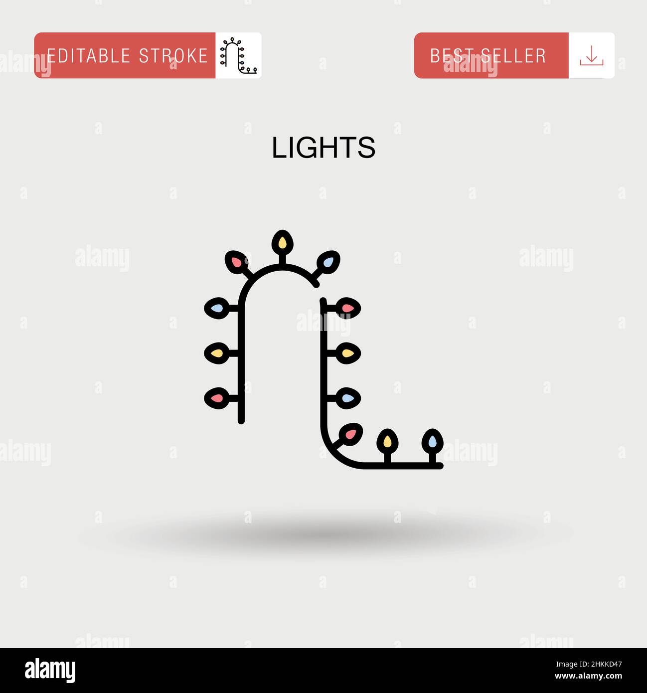 Lights Simple vector icon Stock Vector Image & Art - Alamy