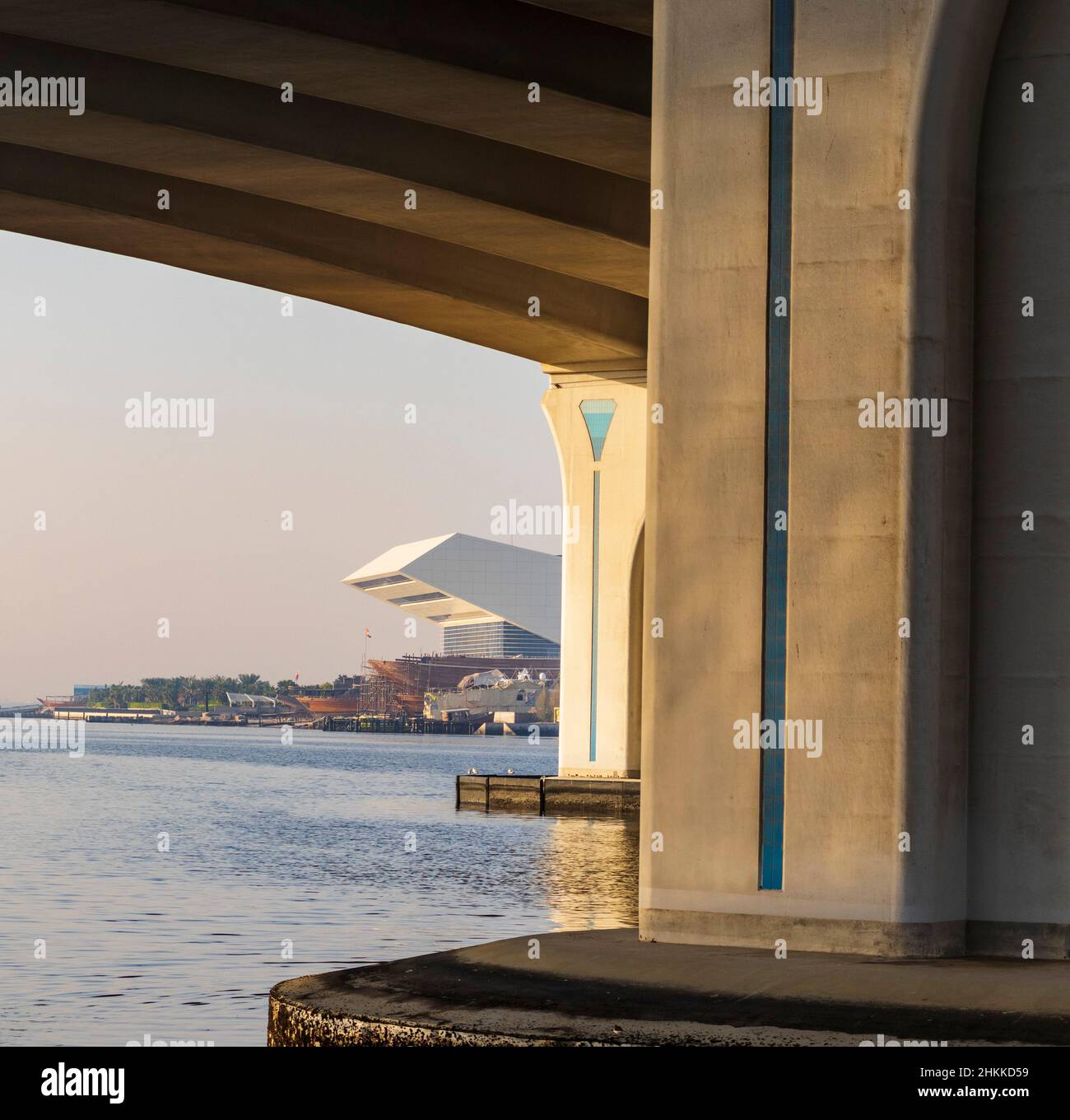 Dubai, UAE - 01.25.2022 New building of Sheikh Muhammad Bin Rashid ...