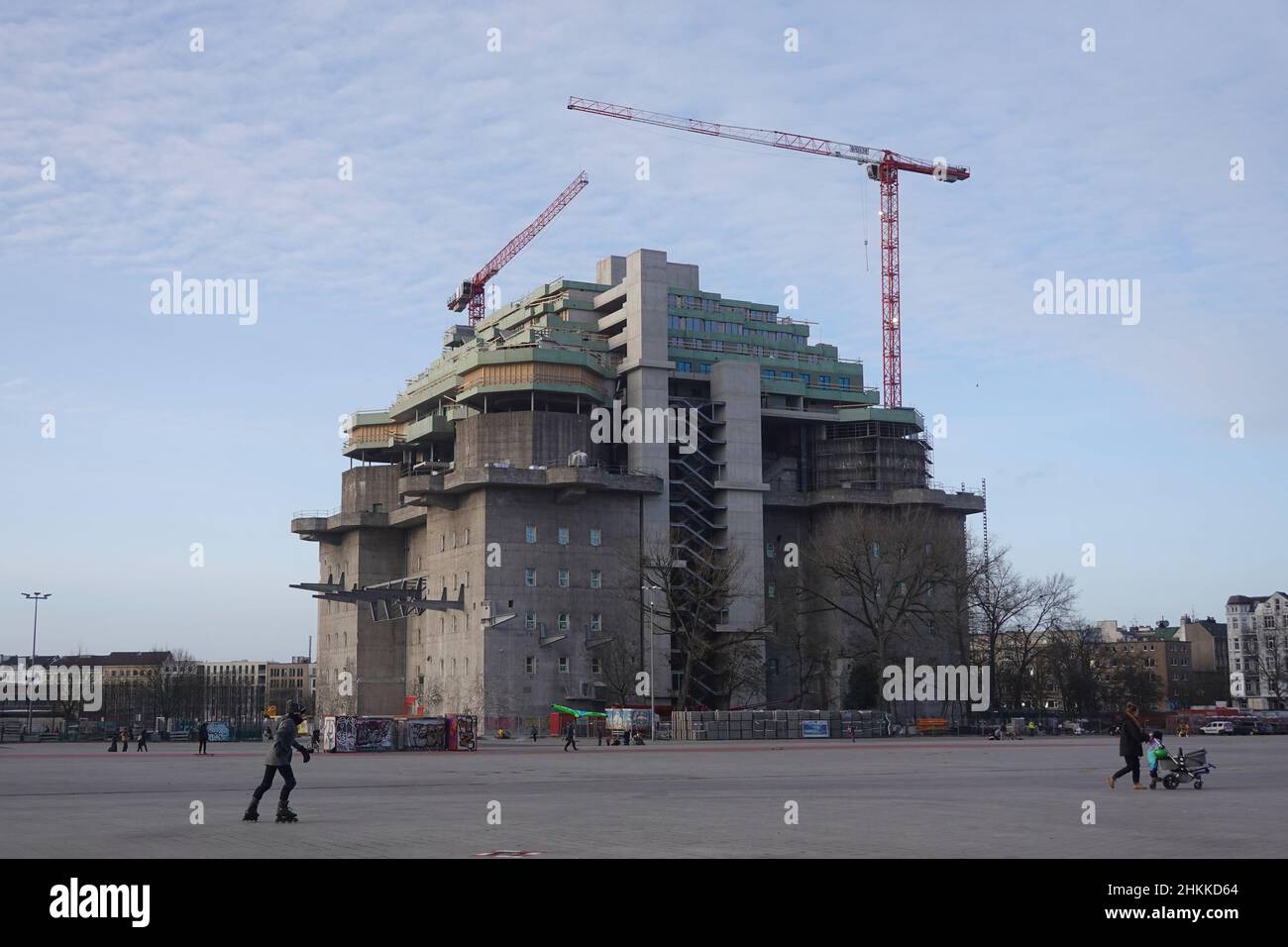 Hamburg, Germany. 28th Jan, 2022. View of the elevated bunker on ...