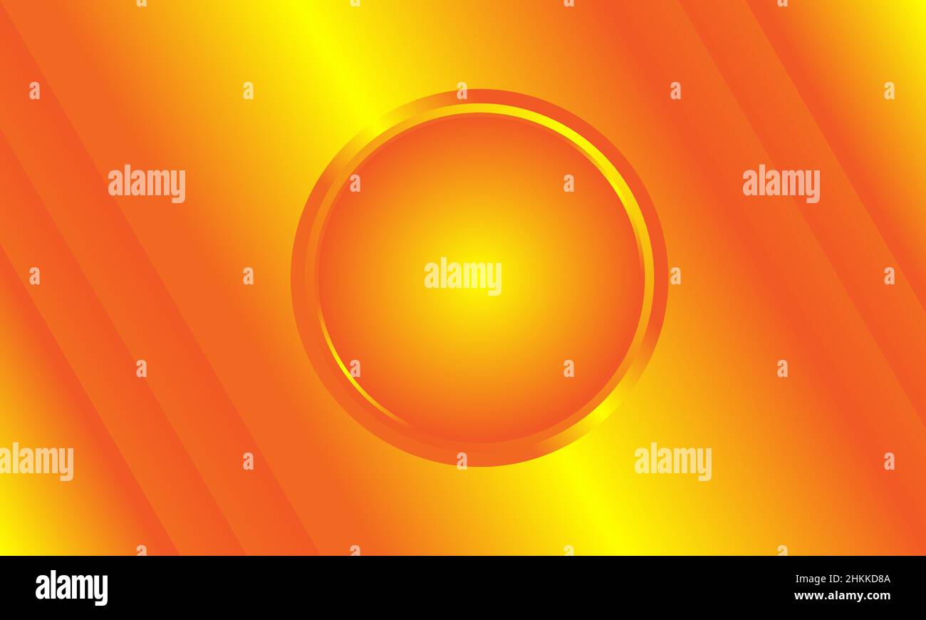 Gradient orange color background wrapped in abstract circle design ...