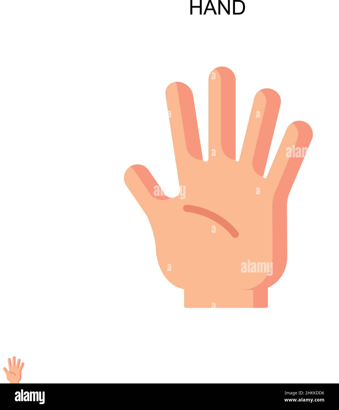 Hand Simple vector icon. Illustration symbol design template for web ...