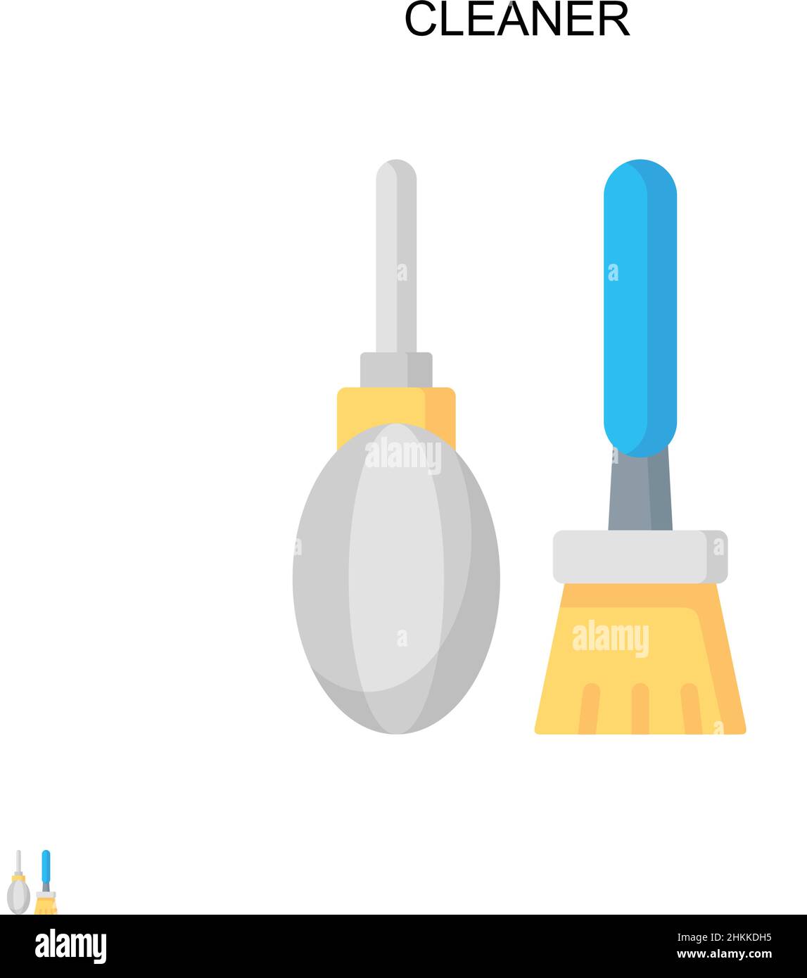 Cleaner Simple vector icon. Illustration symbol design template for web ...