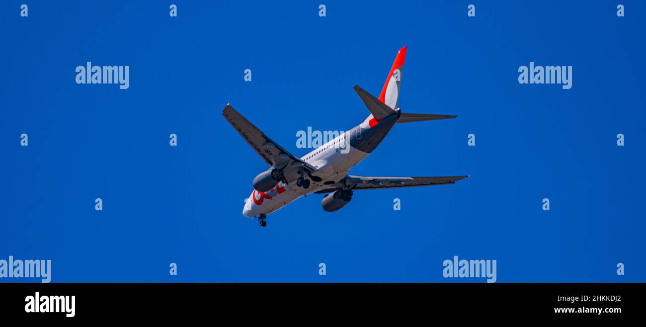 Rio de Janeiro, Brazil - CIRCA 2020: Brazilian commercial aircraft from ...