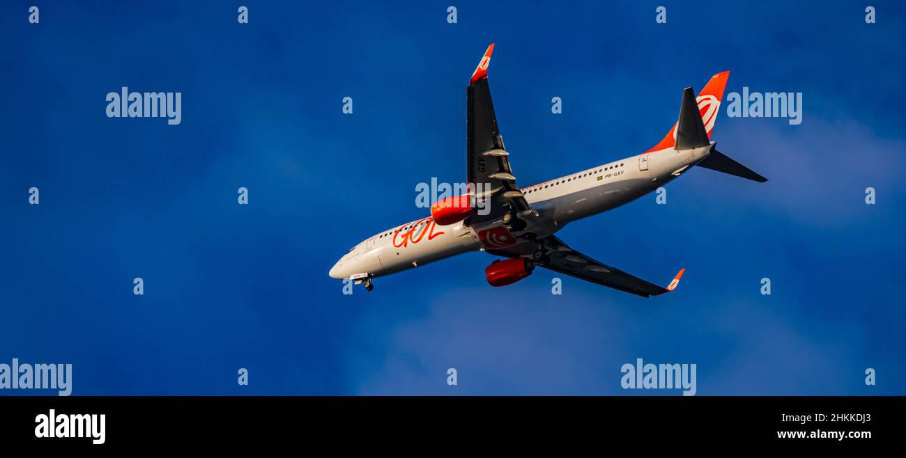 Rio de Janeiro, Brazil - CIRCA 2020: Brazilian commercial aircraft from ...