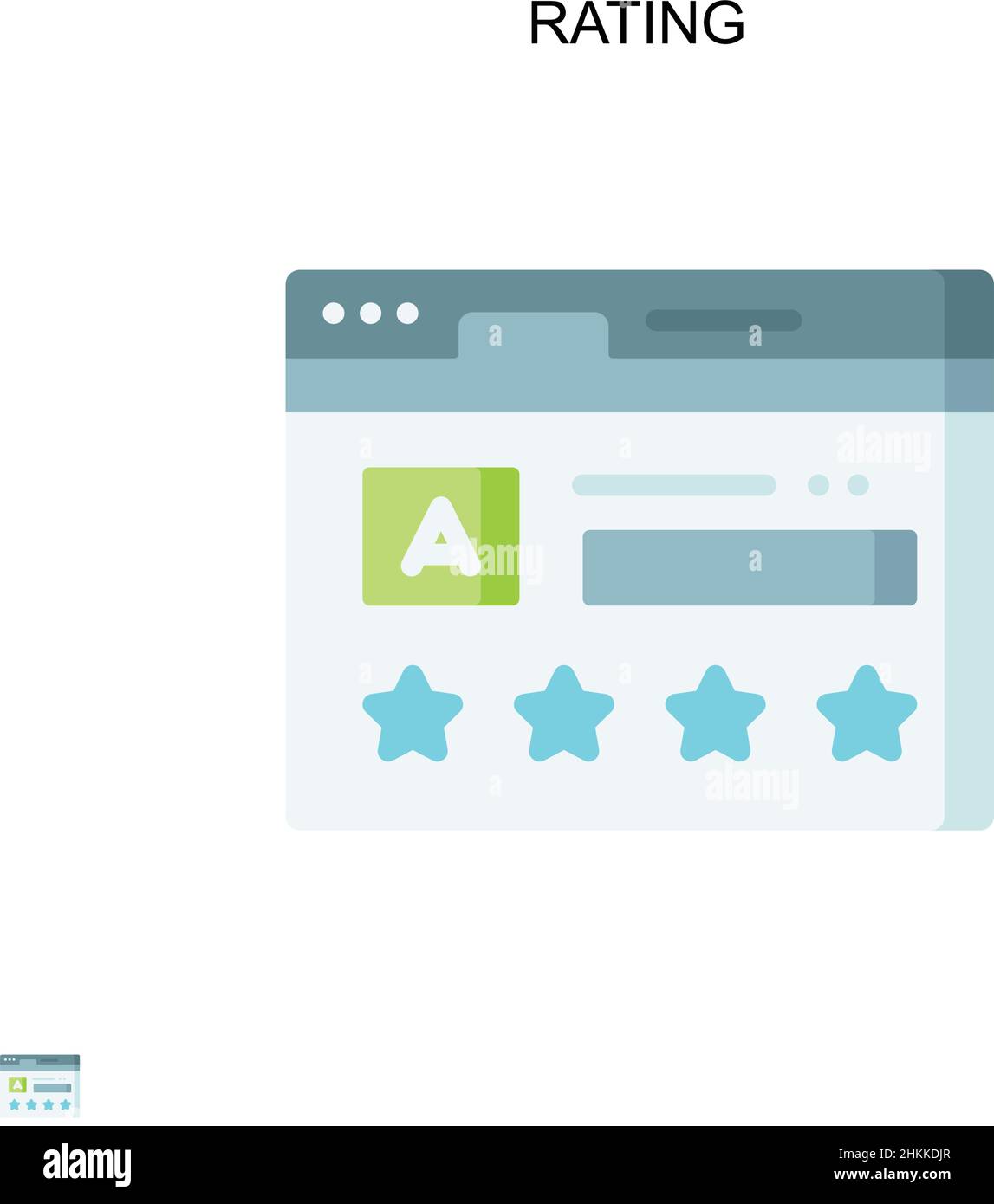 Rating Simple vector icon. Illustration symbol design template for web ...