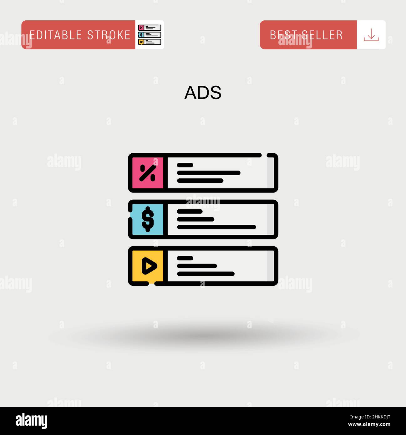 Ads Simple vector icon Stock Vector Image & Art - Alamy